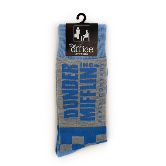 NBC | Underwear & Socks | The Office Crew Socks Mens Womens Gray Light ...